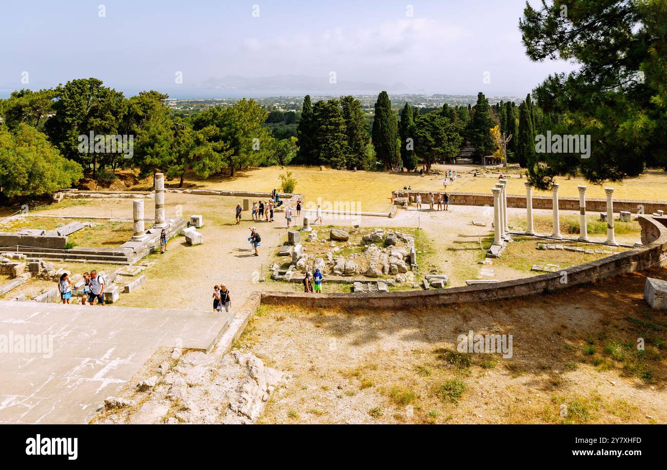 Asklipieion (Asklipion) on the island of Kos in Greece: Middle terrace ...