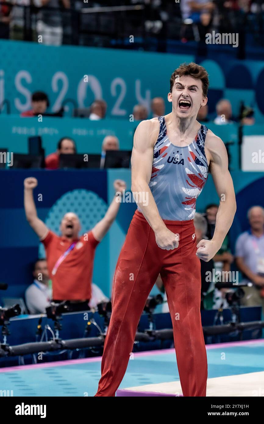 Stephen Nedoroscik (USA) competing on the Pommel horse during the ...
