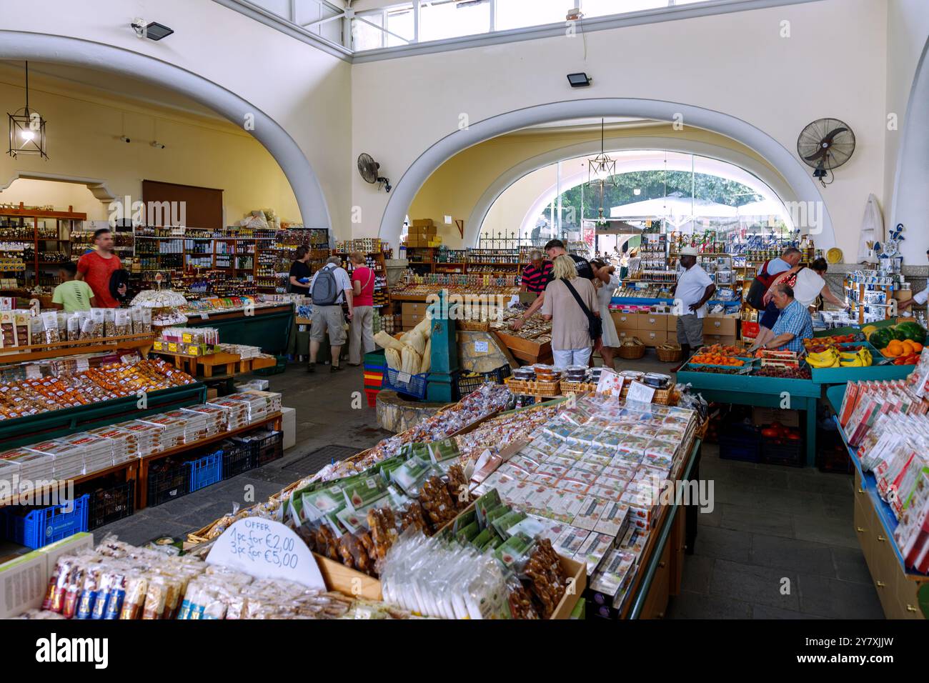 Interior of the market hall at Platia Elefetherias (Freedom Square ...