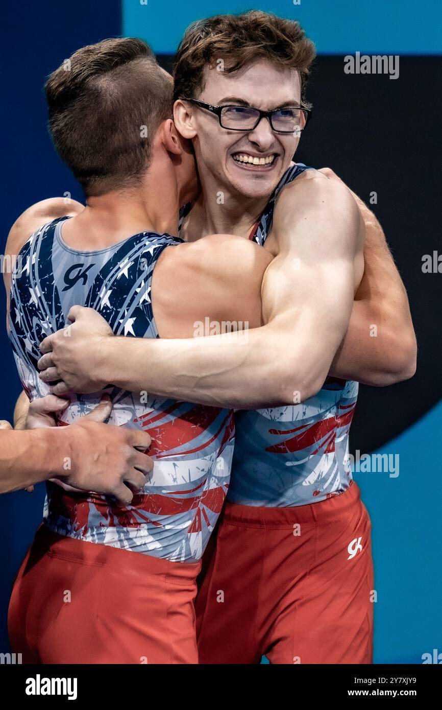 Stephen Nedoroscik (USA) competing on the Pommel horse during the ...
