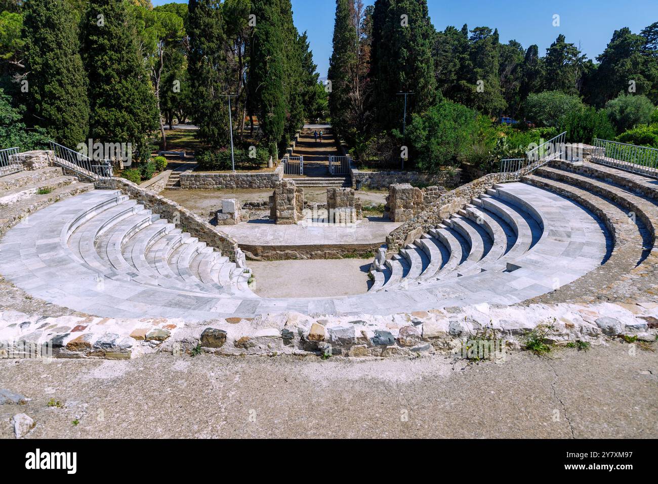 Ancient Odeion (Odeon) in Kos Town on the island of Kos in Greece Stock ...