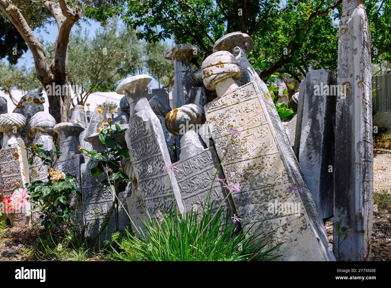 Muslim Cemetery (Marenciye Mohammedan Cemetery of Kos) in Platani on ...