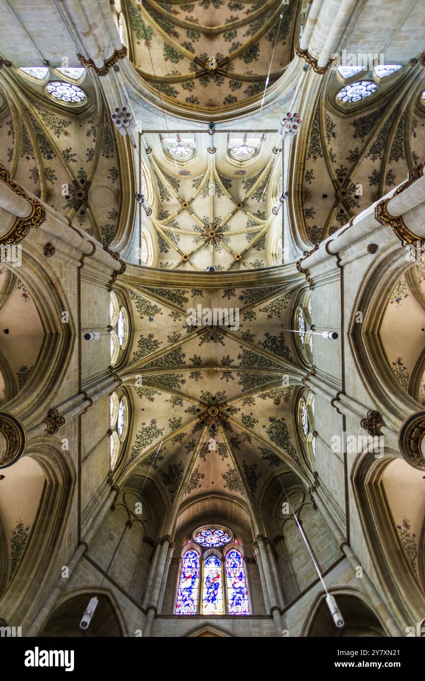 Interior view, Church of Our Lady, UNESCO World Heritage Site, Trier ...