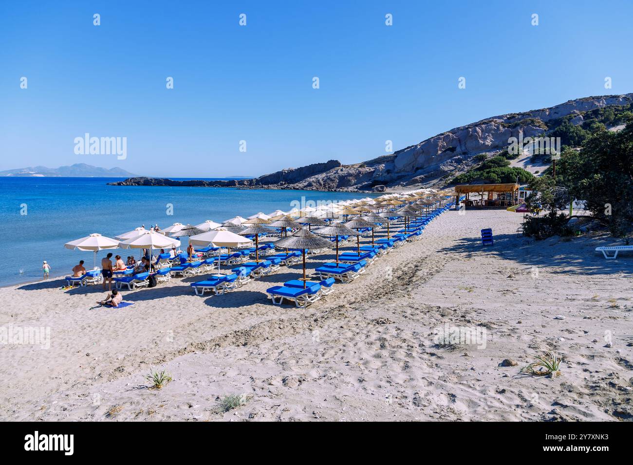 Paradise Beach (Bubble Beach) near Kefalos on the island of Kos in ...