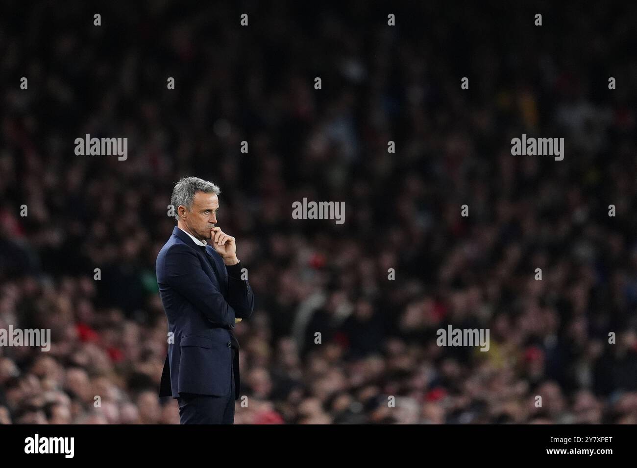 Paris Saint Germain manager Luis Enrique during the UEFA Champions ...