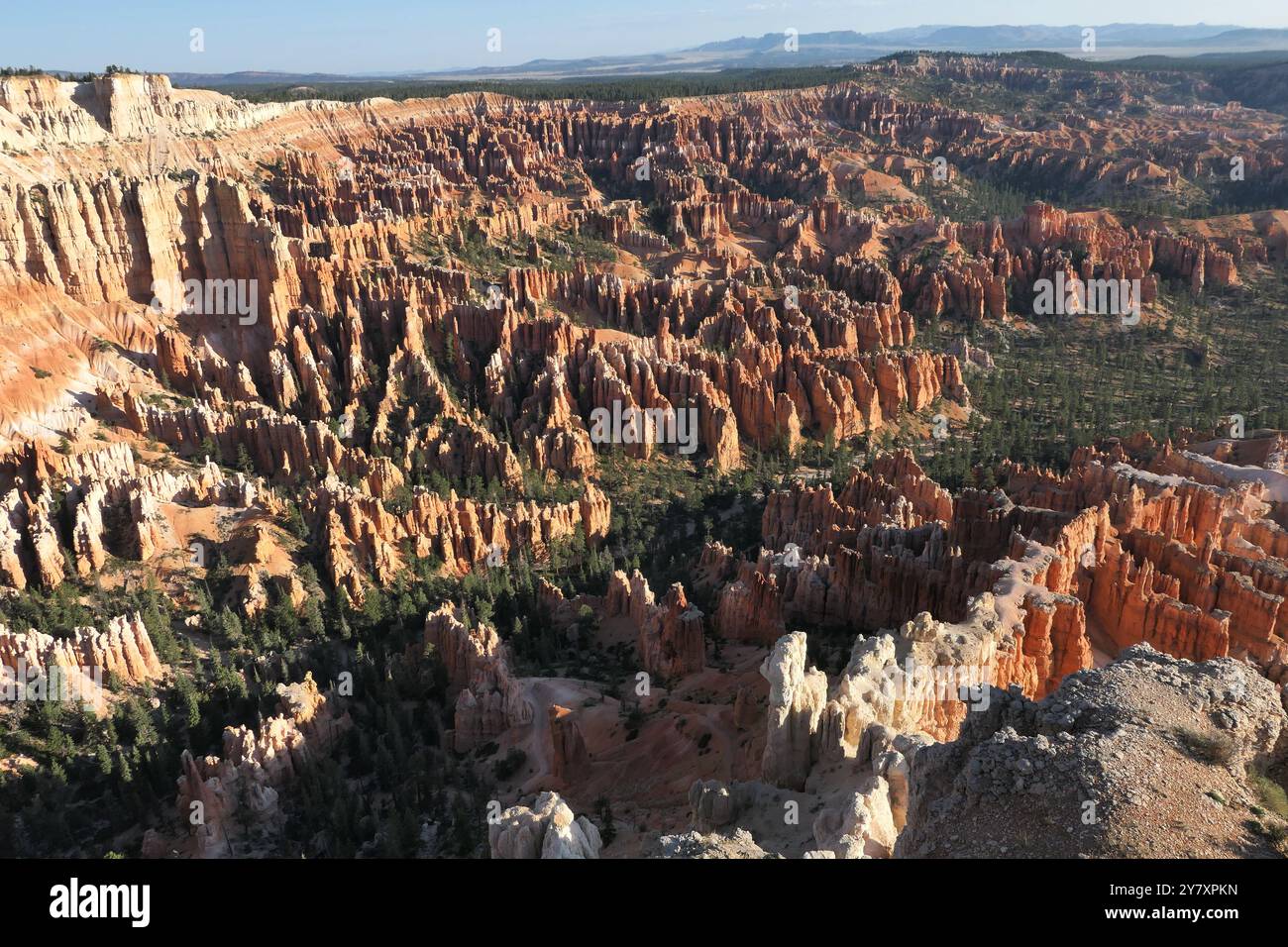Bryce Canyon National Park with vertical, free standing hoodoos and ...