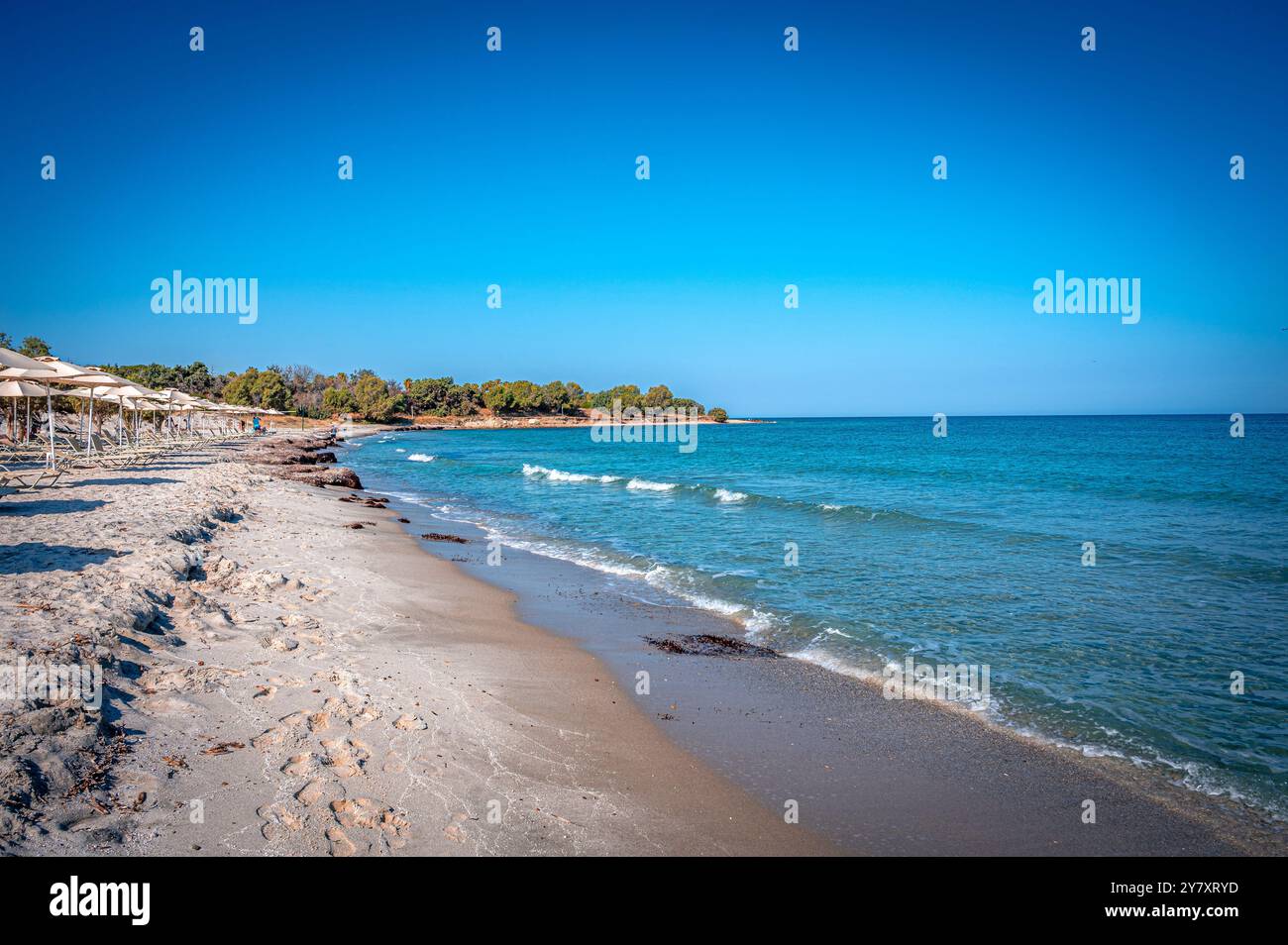 Beach on Kos island near Mastichari town in summer, Mastichari, Kos ...