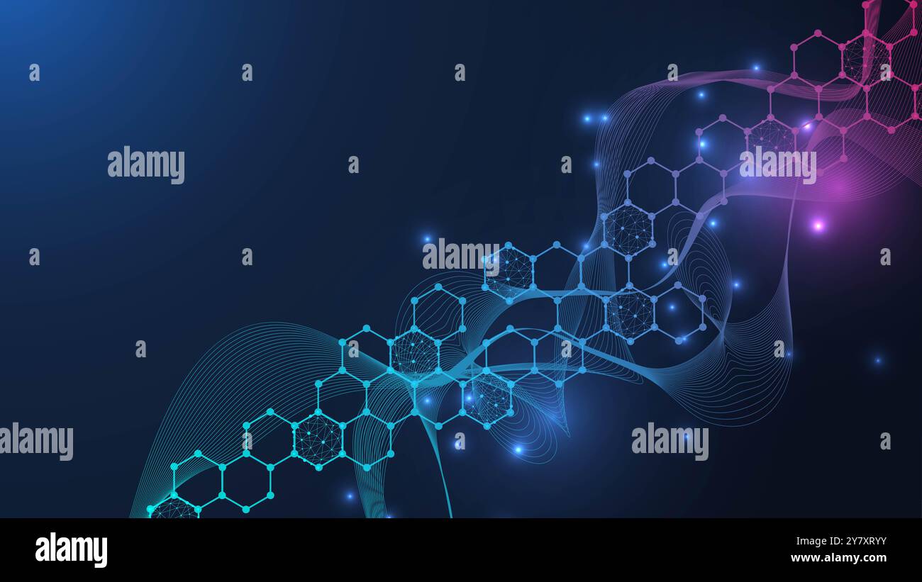 AI technology abstract background. AI generative art creative banner ...