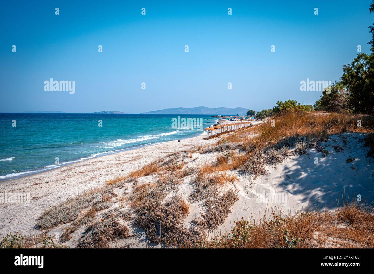 View of Mastichari beach on Kos island, Mastichari, Kos, Greece Stock ...