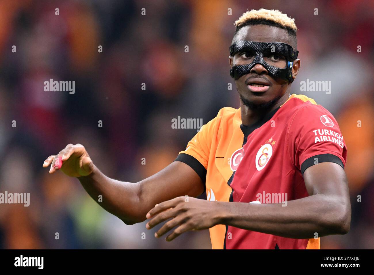 ISTANBUL - Victor Osimhen of Galatasaray SK during the UEFA Europa ...