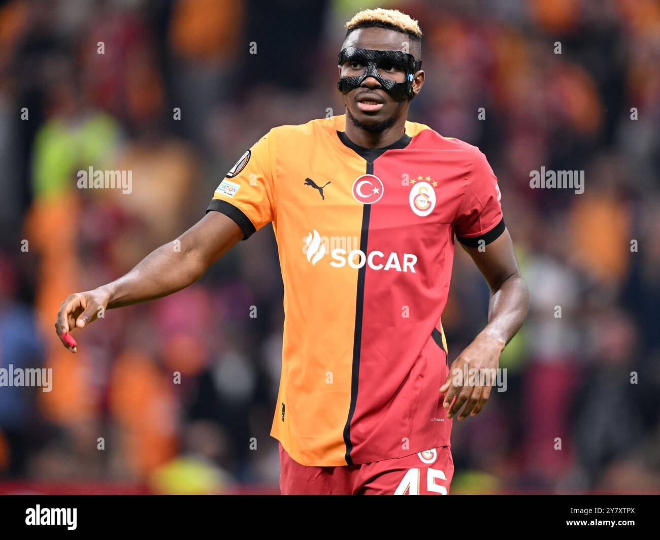 ISTANBUL - Victor Osimhen of Galatasaray SK during the UEFA Europa ...
