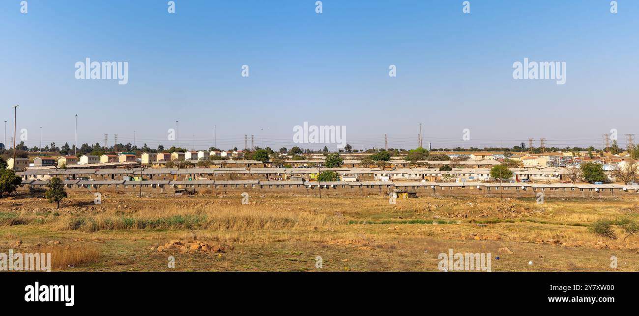 View of Soweto, the famous township of the City of Johannesburg ...