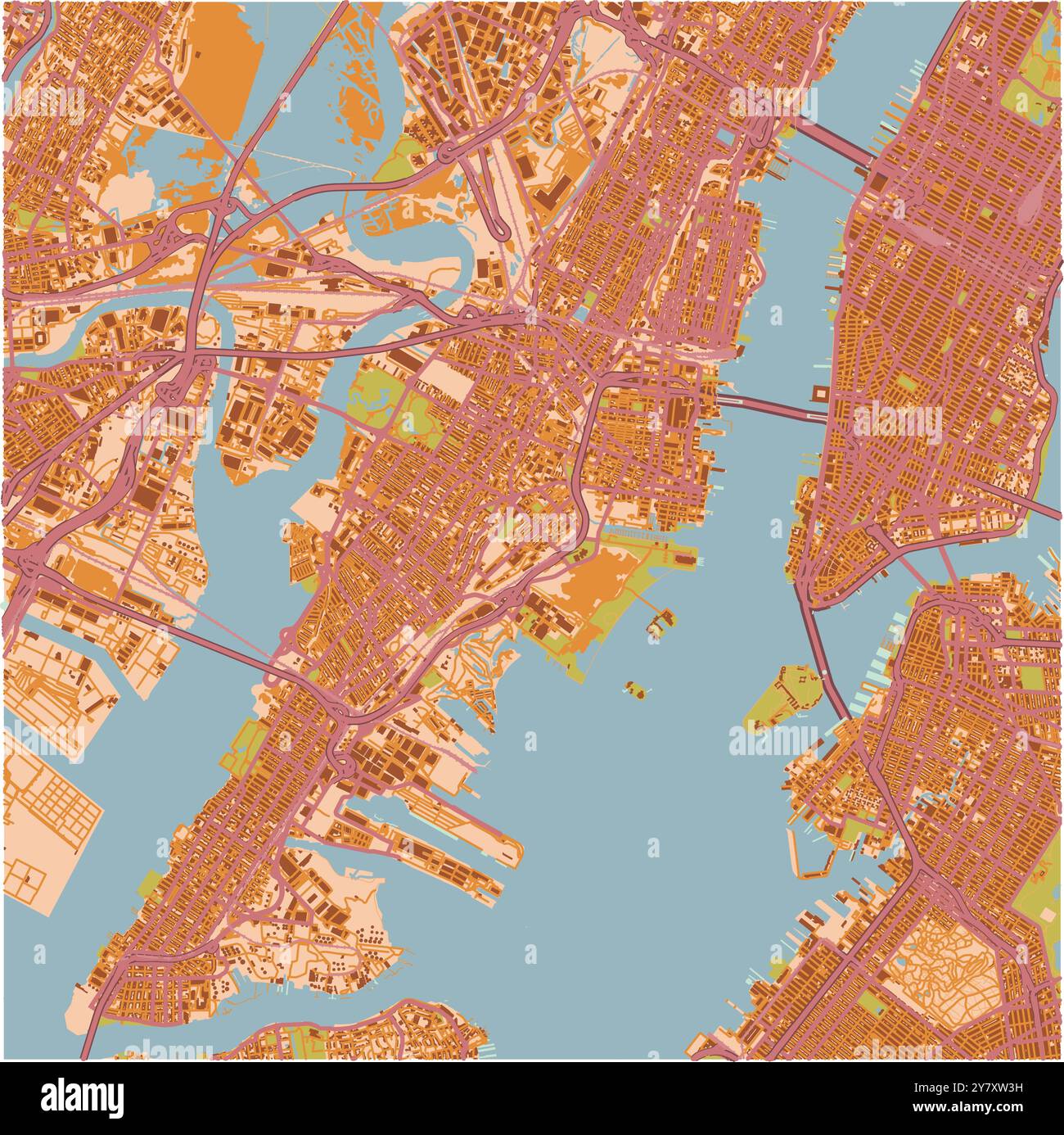 Map of new jersey hi-res stock photography and images - Alamy