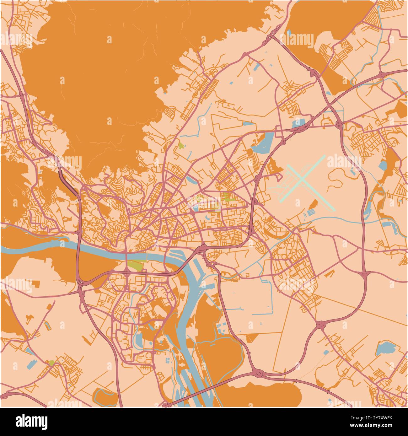 Map of bratislava hi-res stock photography and images - Alamy