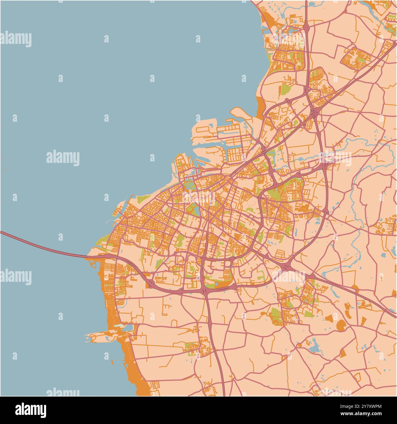 Malmö map hi-res stock photography and images - Alamy