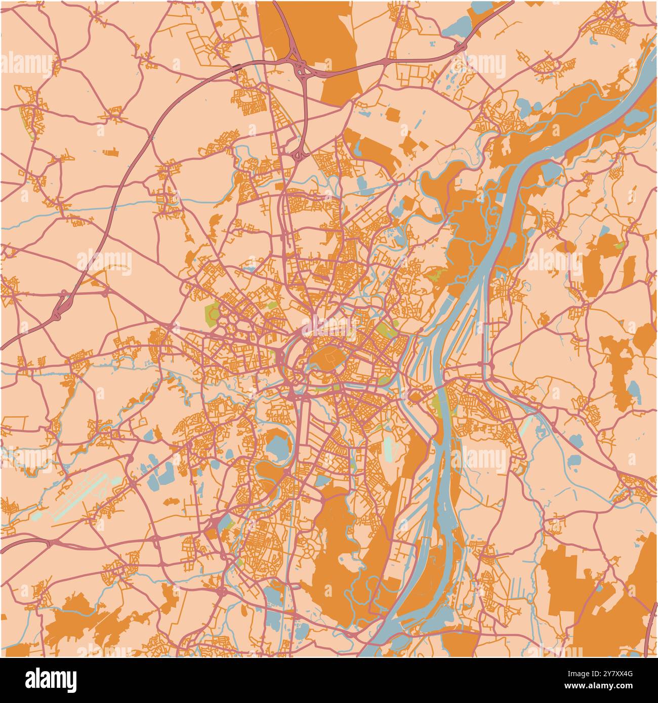 Strasbourg map hi-res stock photography and images - Alamy
