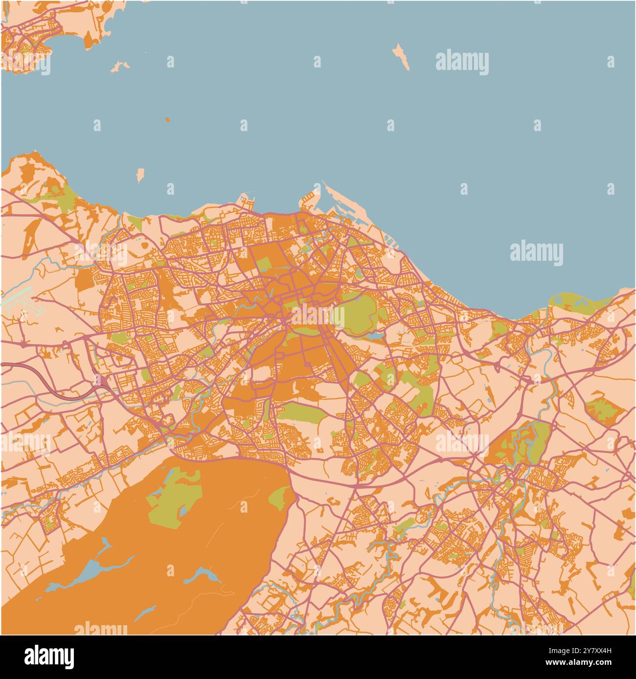 Edinburgh orange Stock Vector Images - Alamy