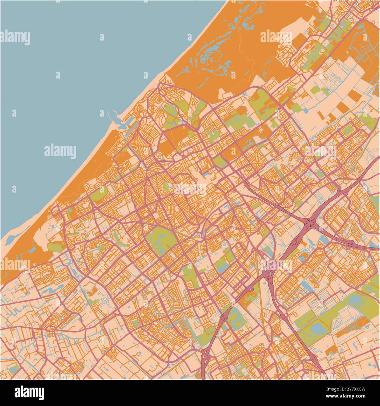 Hague netherlands map hi-res stock photography and images - Alamy