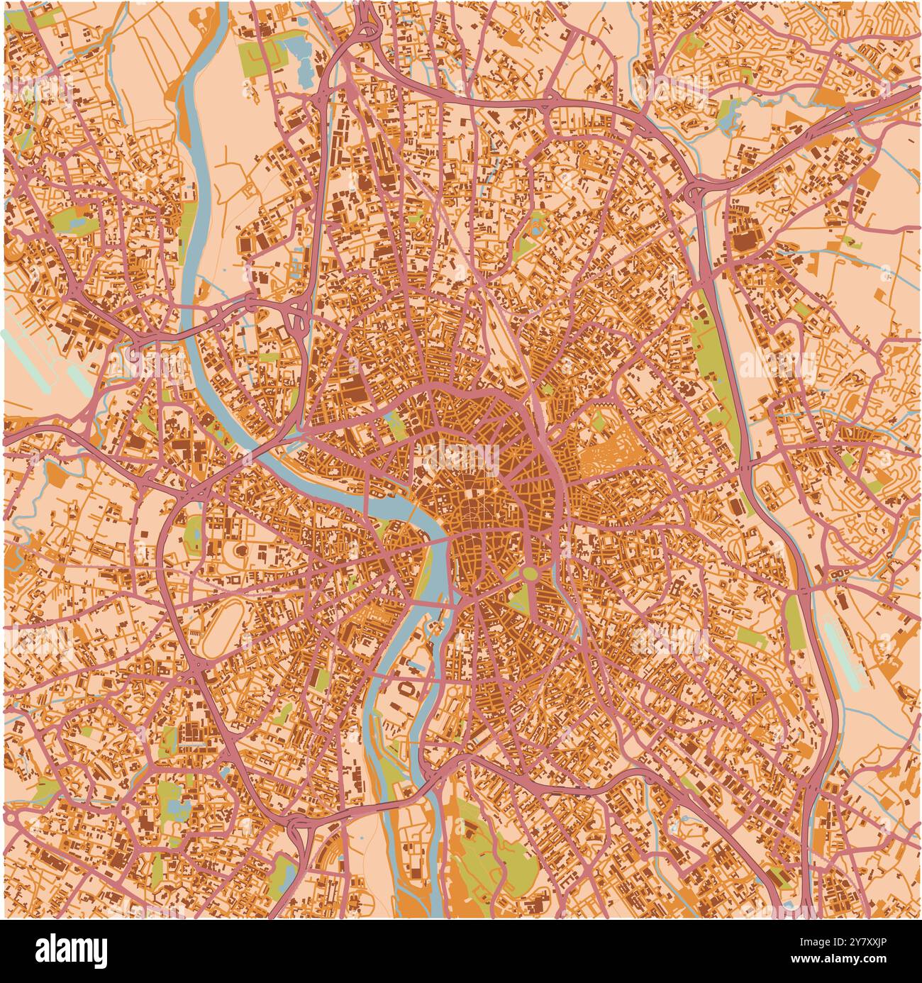 Toulouse france pink Stock Vector Images - Alamy