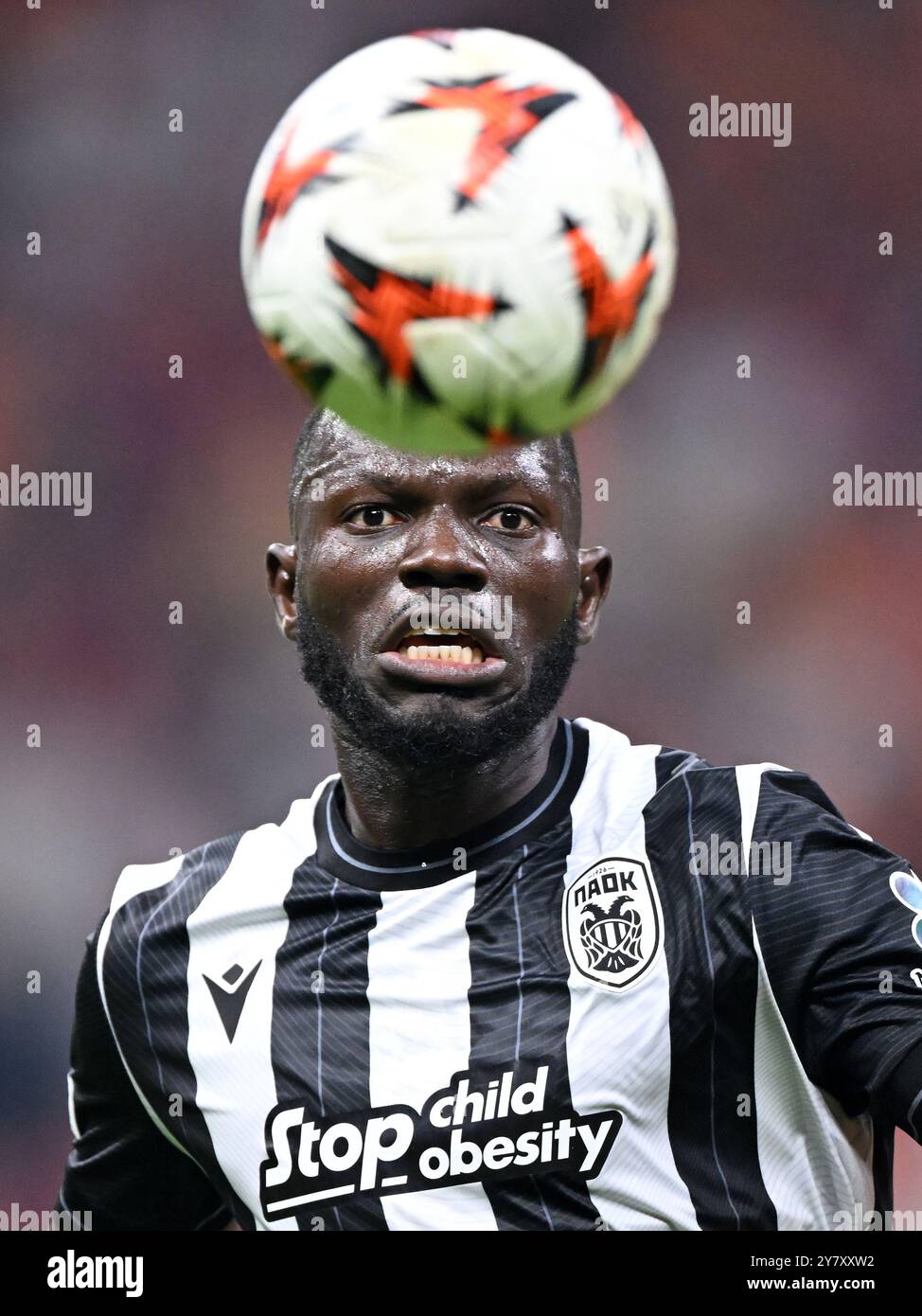 ISTANBUL - Omar Colley of PAOK Saloniki during the UEFA Europa League ...