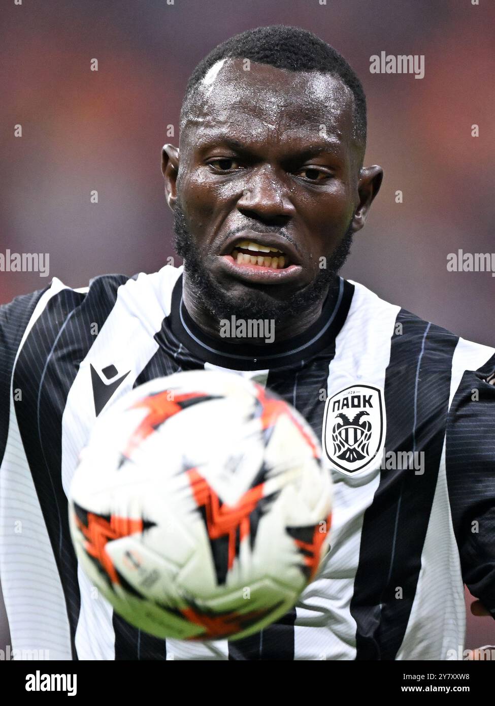 ISTANBUL - Omar Colley of PAOK Saloniki during the UEFA Europa League ...