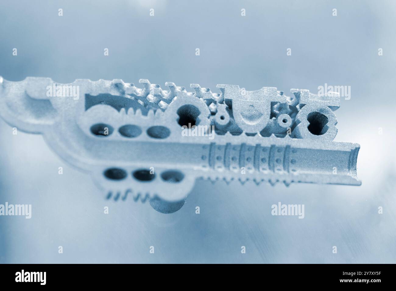 Object printed on 3D printer from metal powder using Metal Jet ...