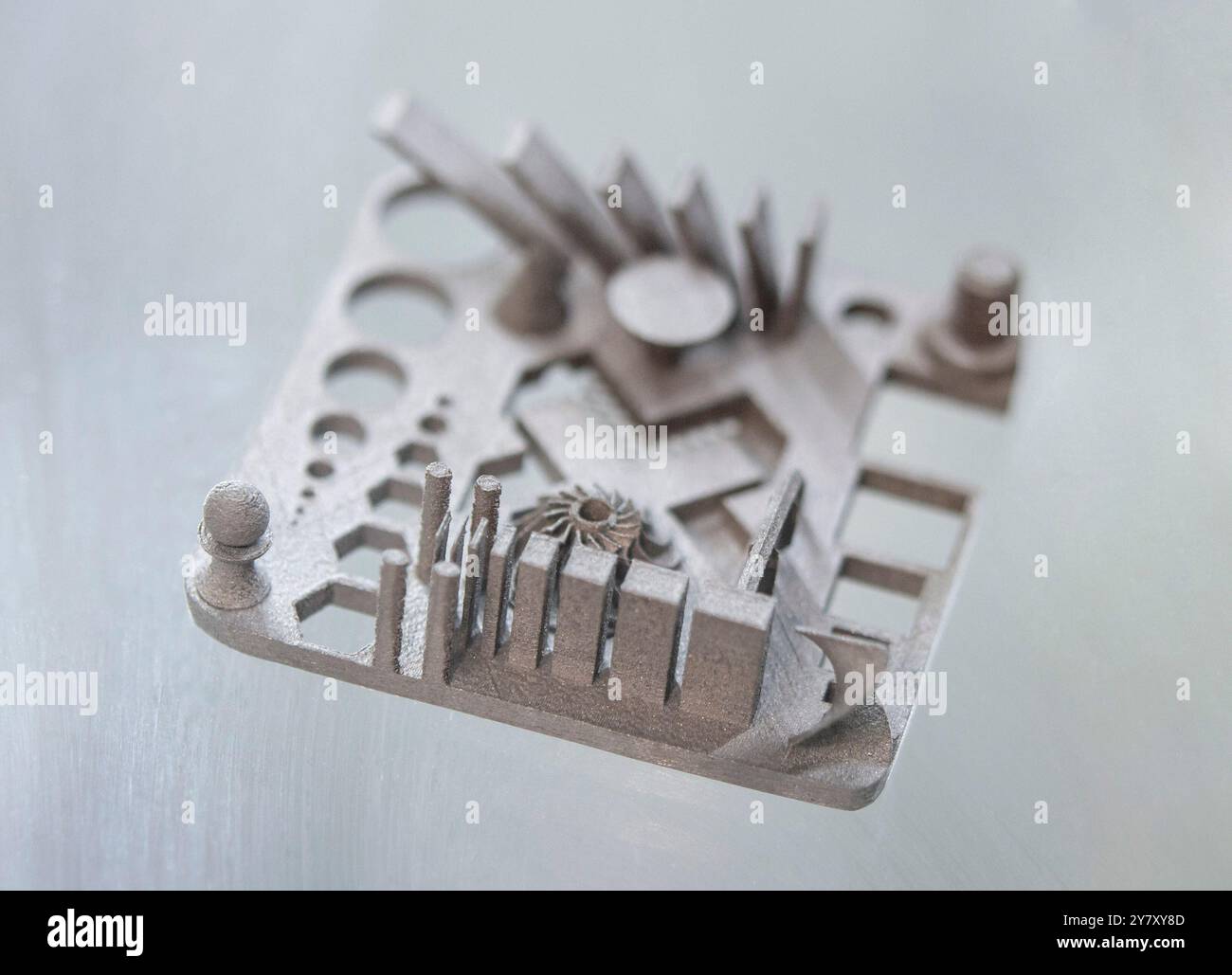 Object printed on 3D printer from metal powder using Metal Jet ...
