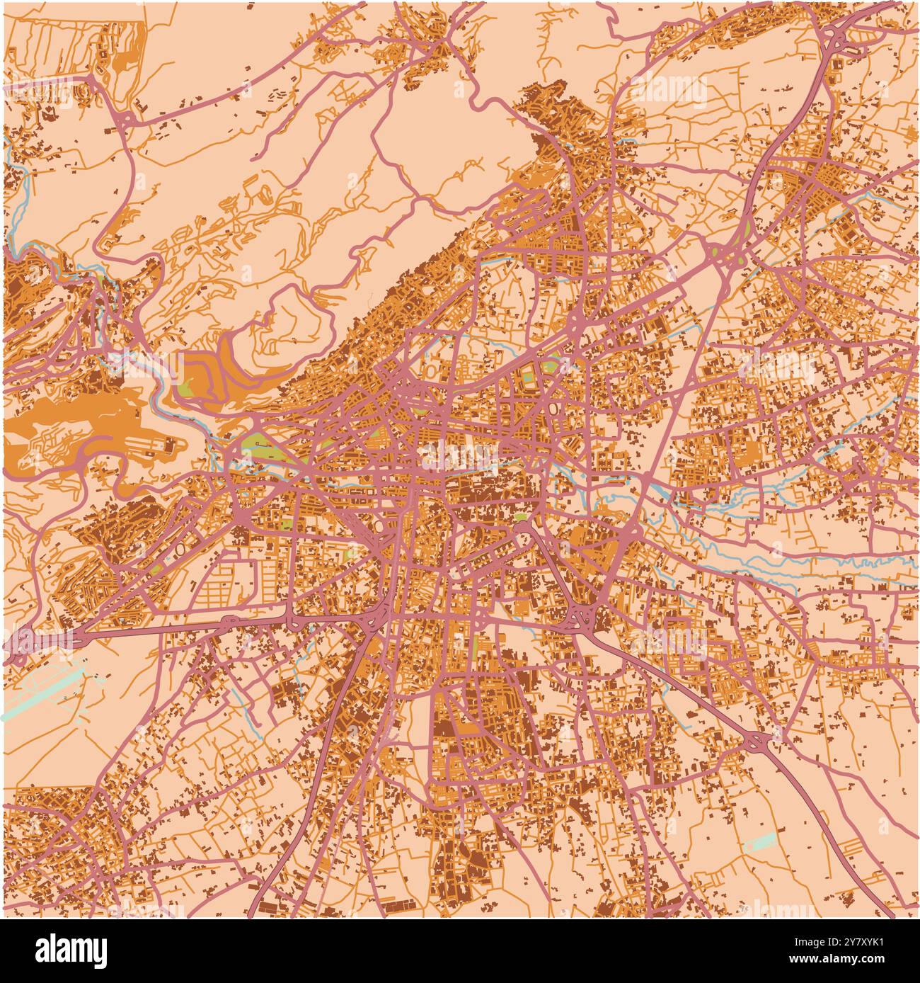 Map of damascus hi-res stock photography and images - Alamy