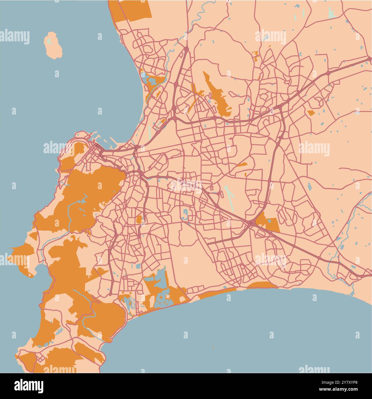 Town map vector hi-res stock photography and images - Alamy