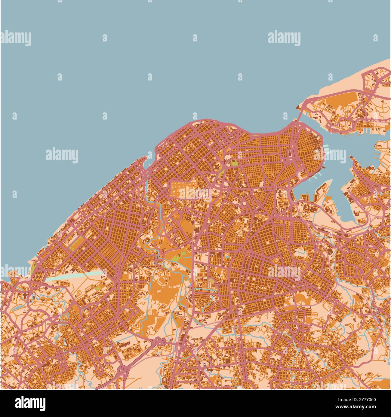 Map of havana hi-res stock photography and images - Alamy