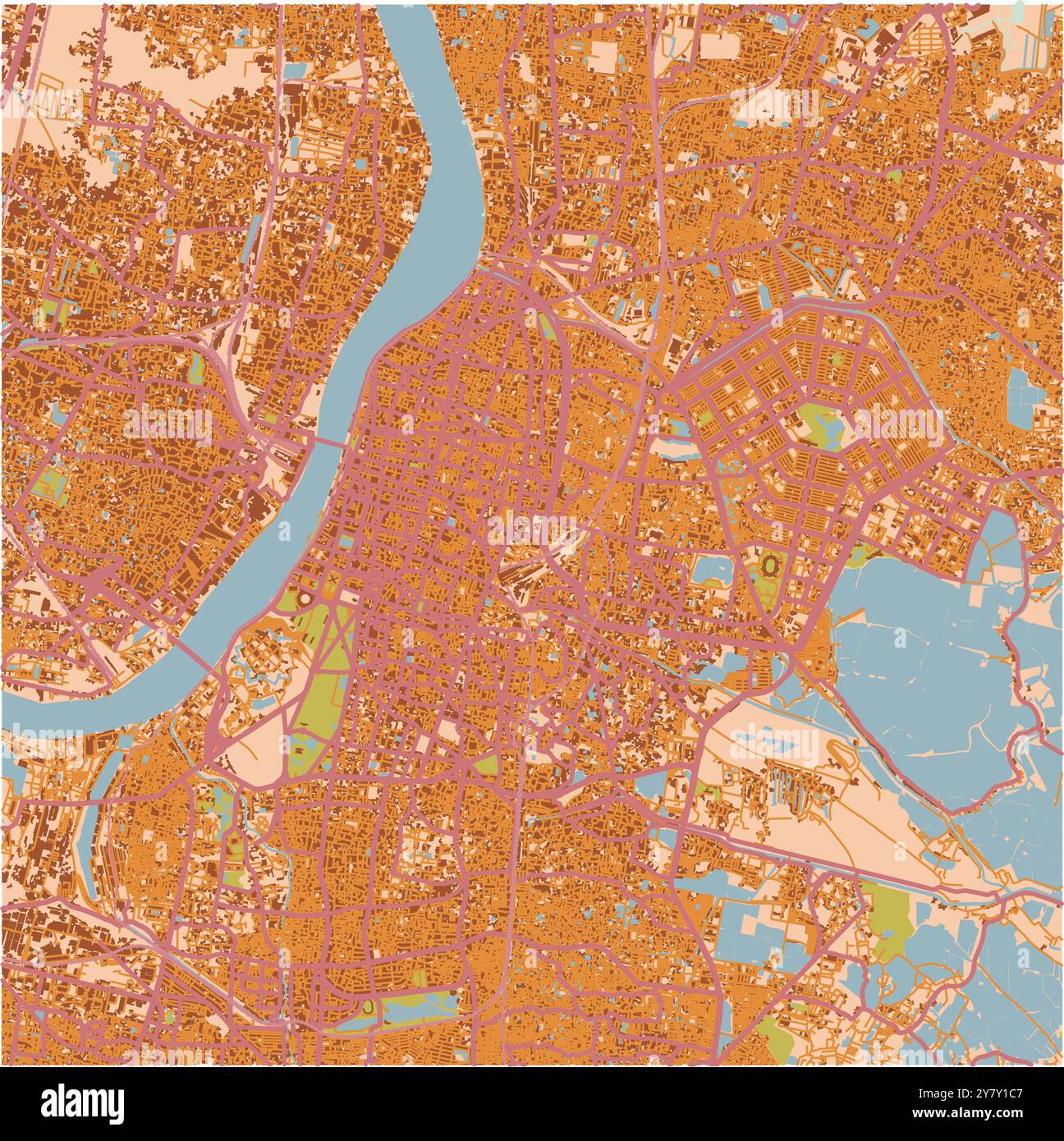 Map of kolkata hi-res stock photography and images - Alamy