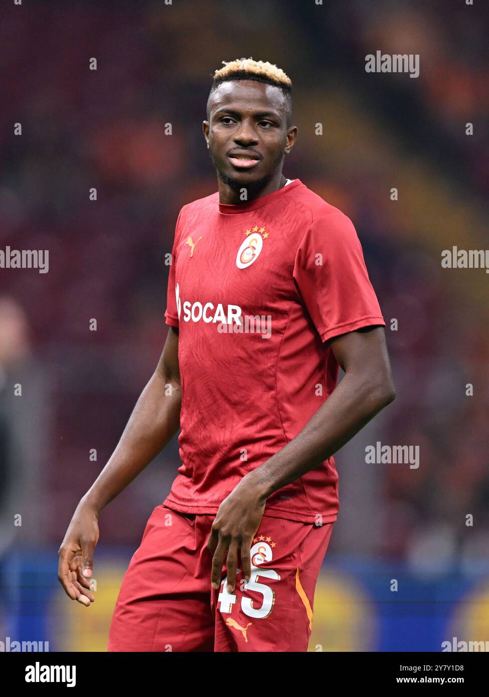 ISTANBUL - Victor Osimhen of Galatasaray SK during the UEFA Europa ...