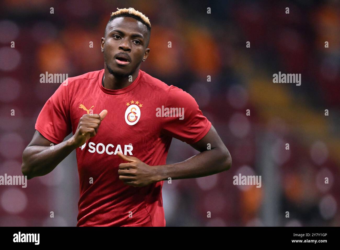 ISTANBUL - Victor Osimhen of Galatasaray SK during the UEFA Europa ...