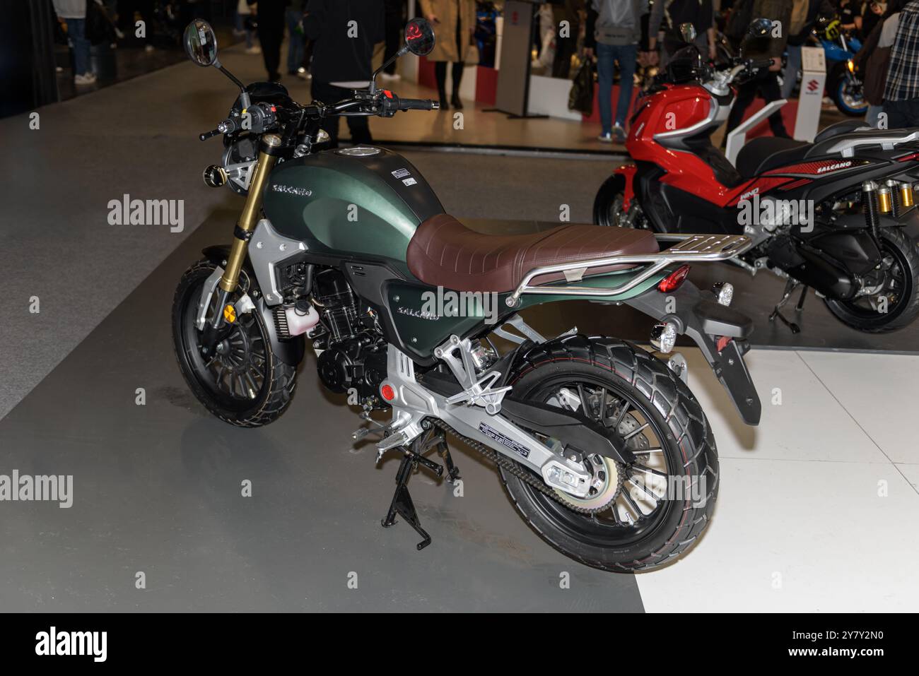 ISTANBUL, TURKIYE - APRIL 29, 2023: SALCANO Rocktar DY125-38 motorcycle ...