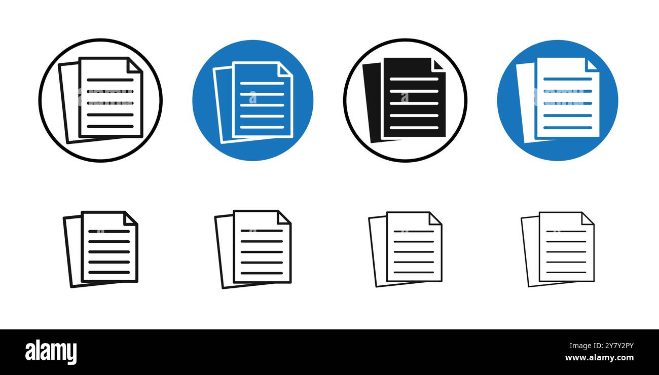 File icon Black line art vector in black and white outline set ...