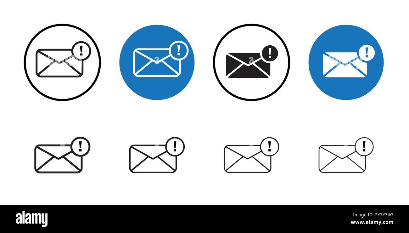 Inbox icon Black line art vector in black and white outline set ...