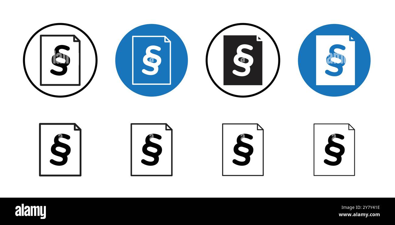 Paragraph icon Black line art vector in black and white outline set ...