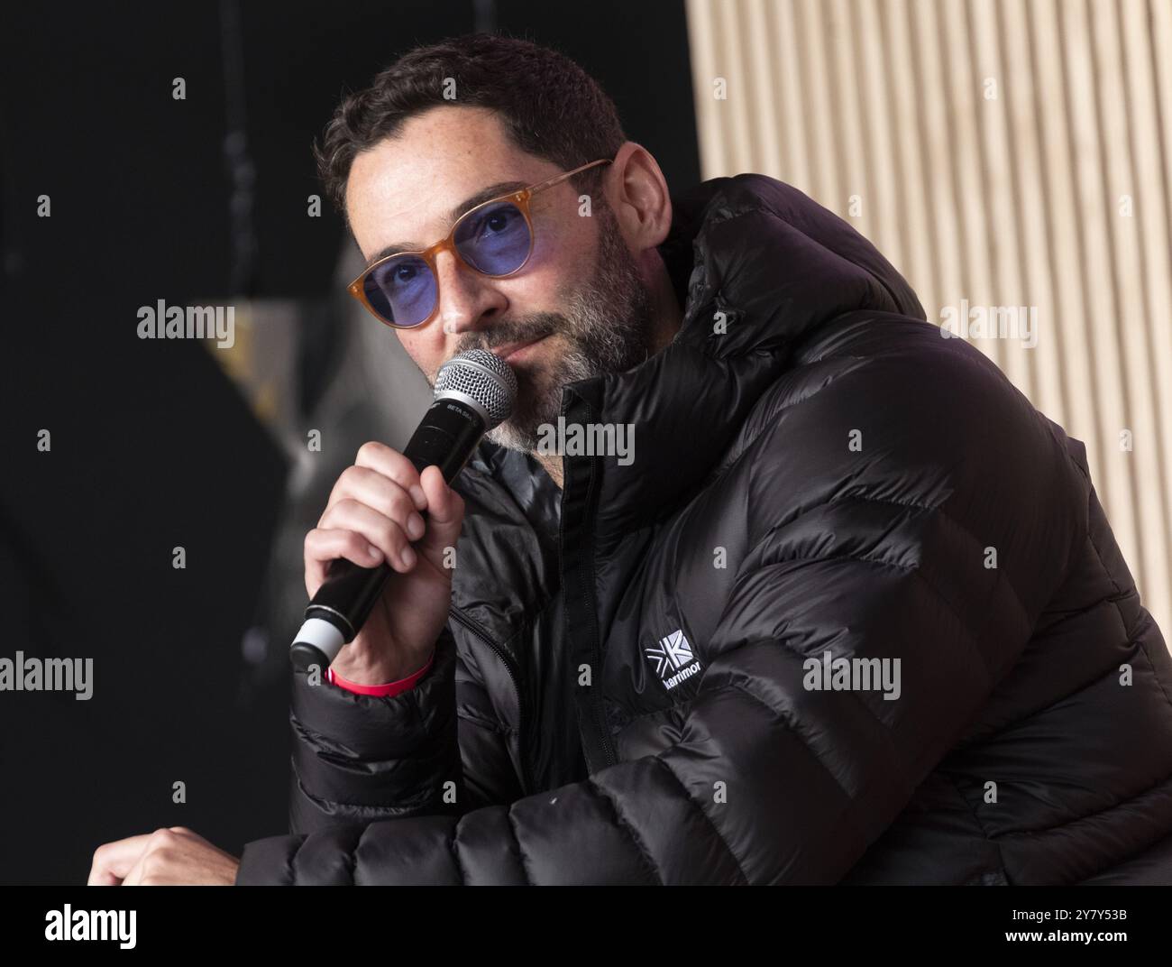 Tom Ellis at Carfest 2024 Park Farm on August 23, 2024 in Whitchurch ...