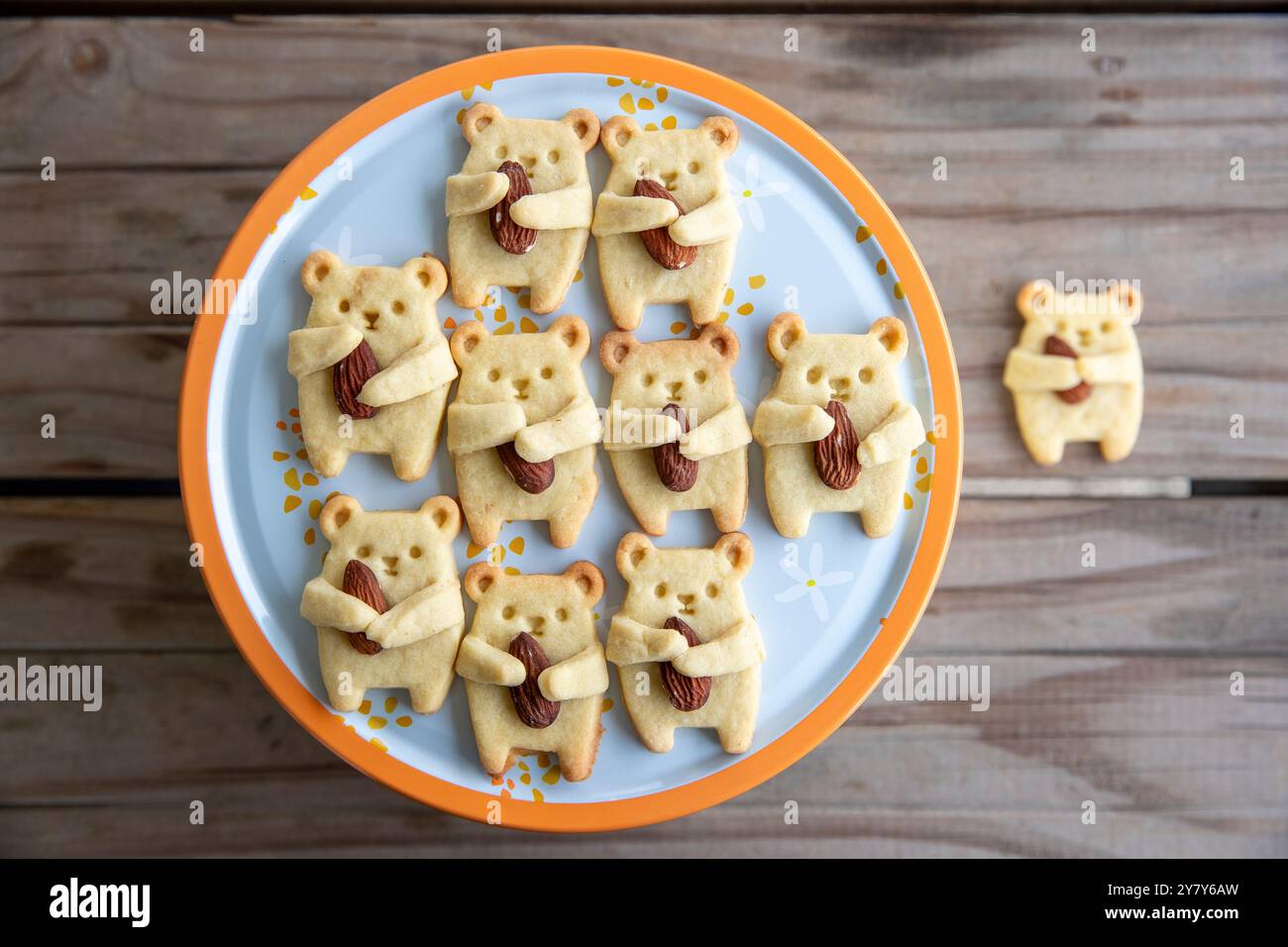 Butter biscuits in the shape of bears Stock Photo - Alamy