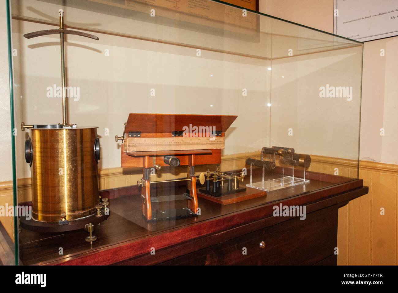 Morse code translator inside Cable Station in Heart's Content ...