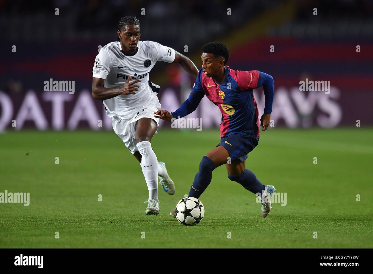 FC BARCELONA vs BSC Young Boys October 01,2024 Alejandro Balde (3) of ...