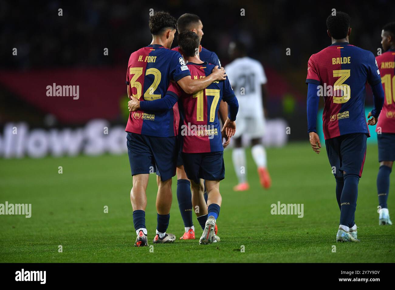FC BARCELONA vs BSC Young Boys October 01,2024 Hector Fort (32) of FC ...