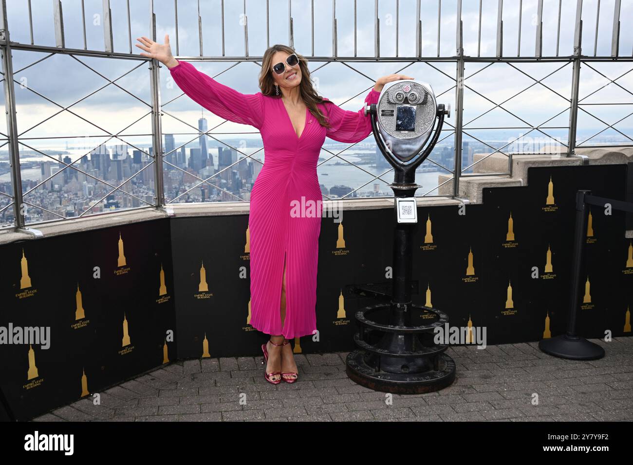 Photo by: NDZ/STAR MAX/IPx 2024 10/1/24 Elizabeth Hurley visits The ...