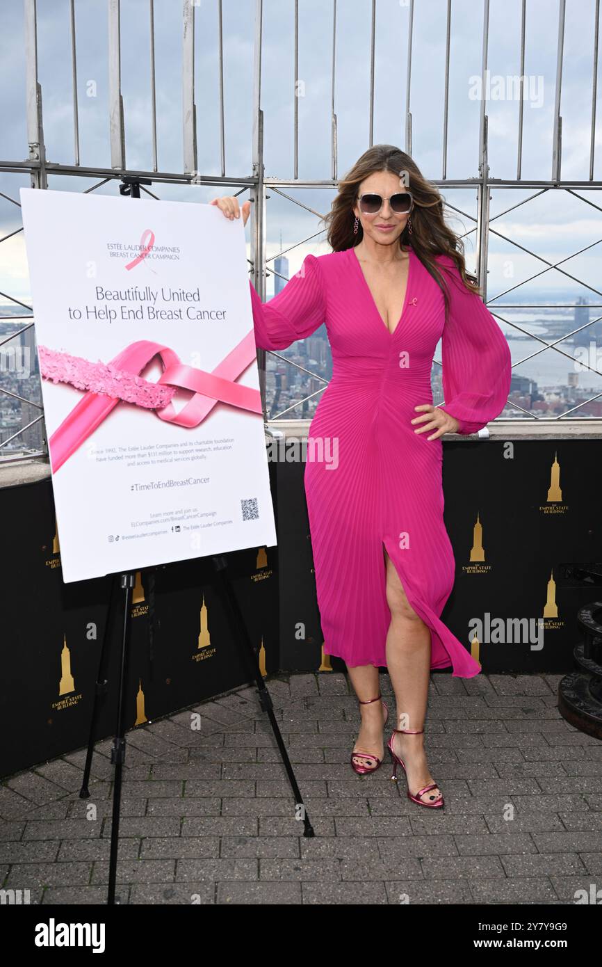 Photo by: NDZ/STAR MAX/IPx 2024 10/1/24 Elizabeth Hurley visits The ...