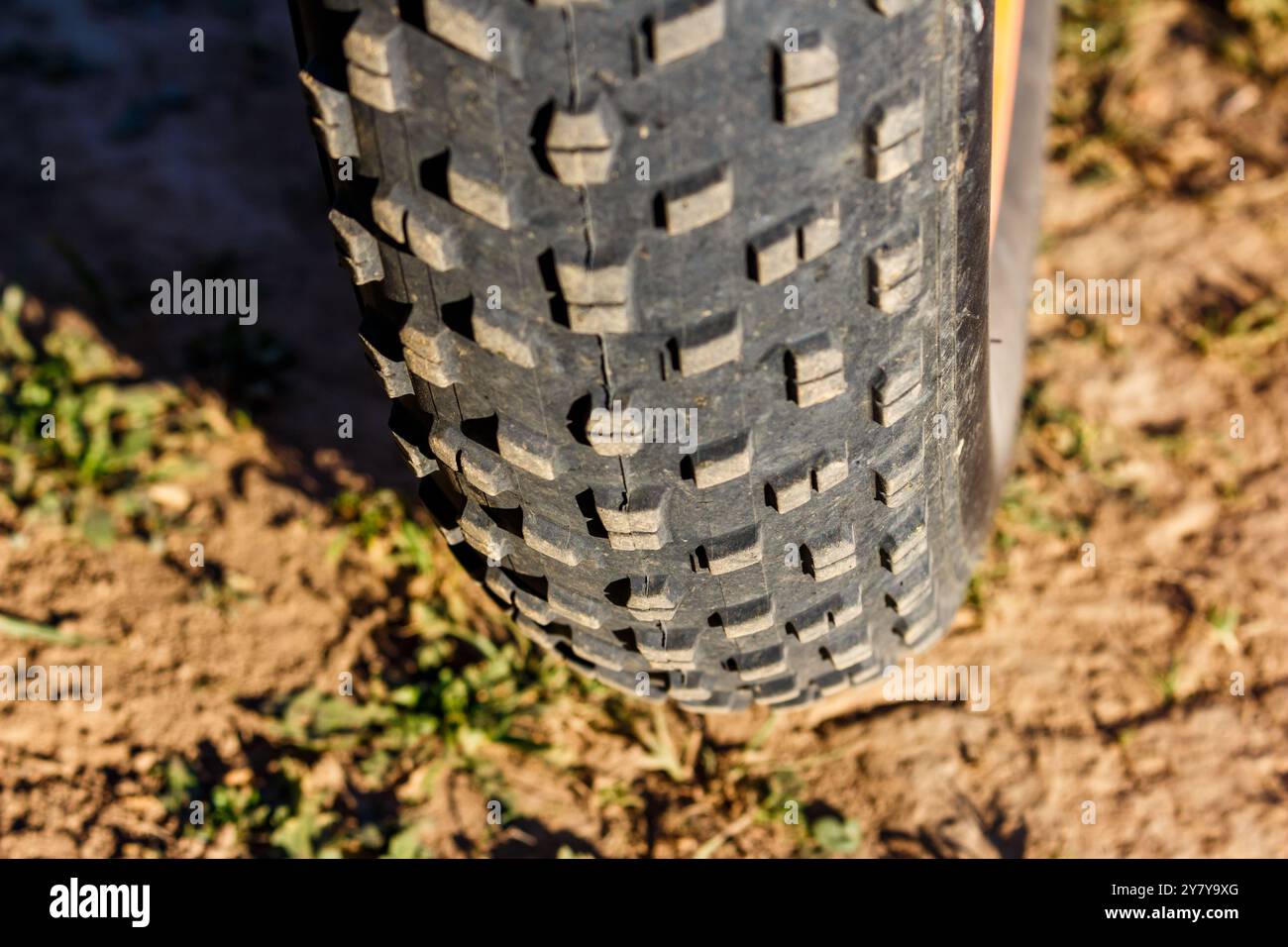 Off-road tread on a 4-inch fatbike tire Stock Photo - Alamy