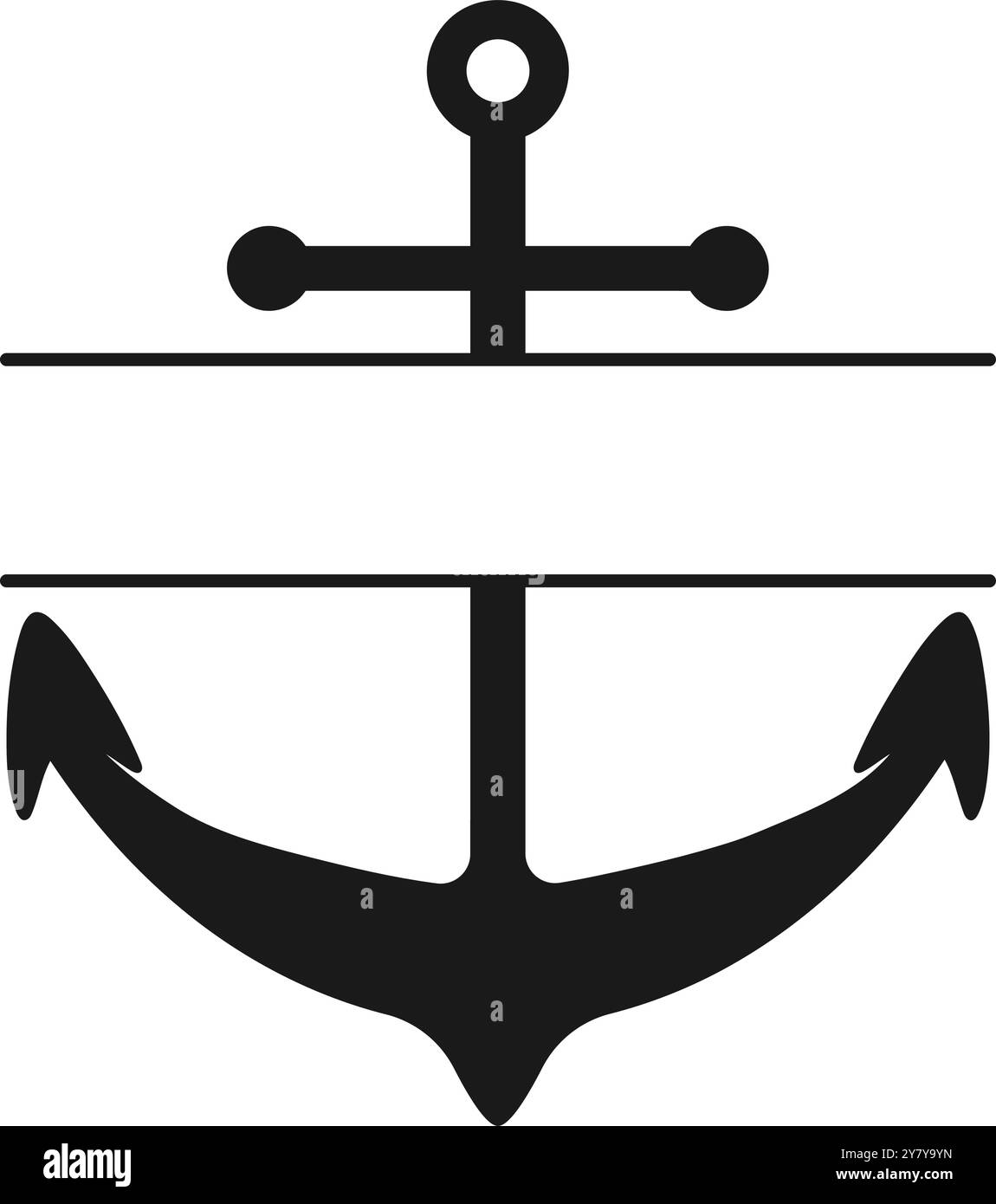 Anchor silhouette vector vectors hi-res stock photography and images ...