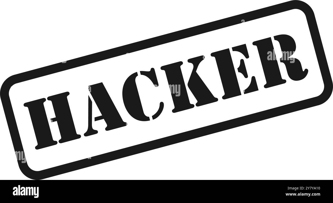 Isolated hacker design Stock Vector Images - Alamy