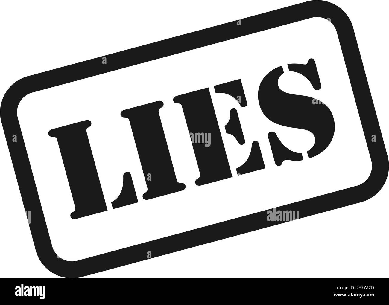 Lies black stamp vector isolated Stock Vector Image & Art - Alamy
