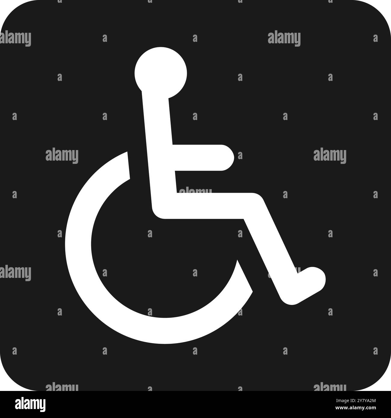 Handicapped sign in disabled Cut Out Stock Images & Pictures - Alamy
