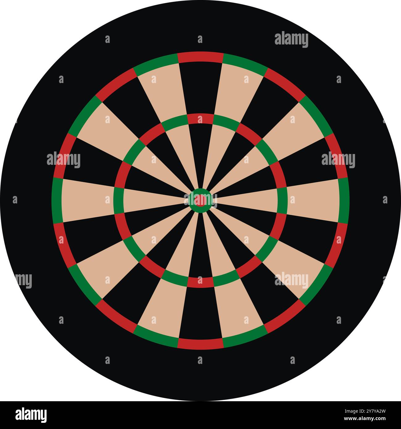 Dartboard illustration for a game of darts vector Stock Vector Image ...